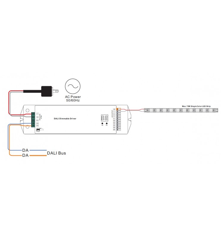 DALI-2.0 100W LED Driver 12V max 4.16A DT8 RGBW
