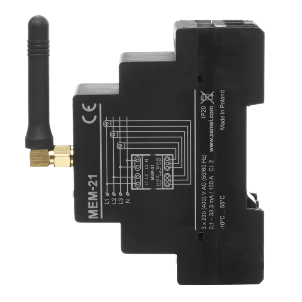 Smart Home Three-Phase Energy Monitor Zamel MEM-21 — PV, Cloud, .xlsx ...